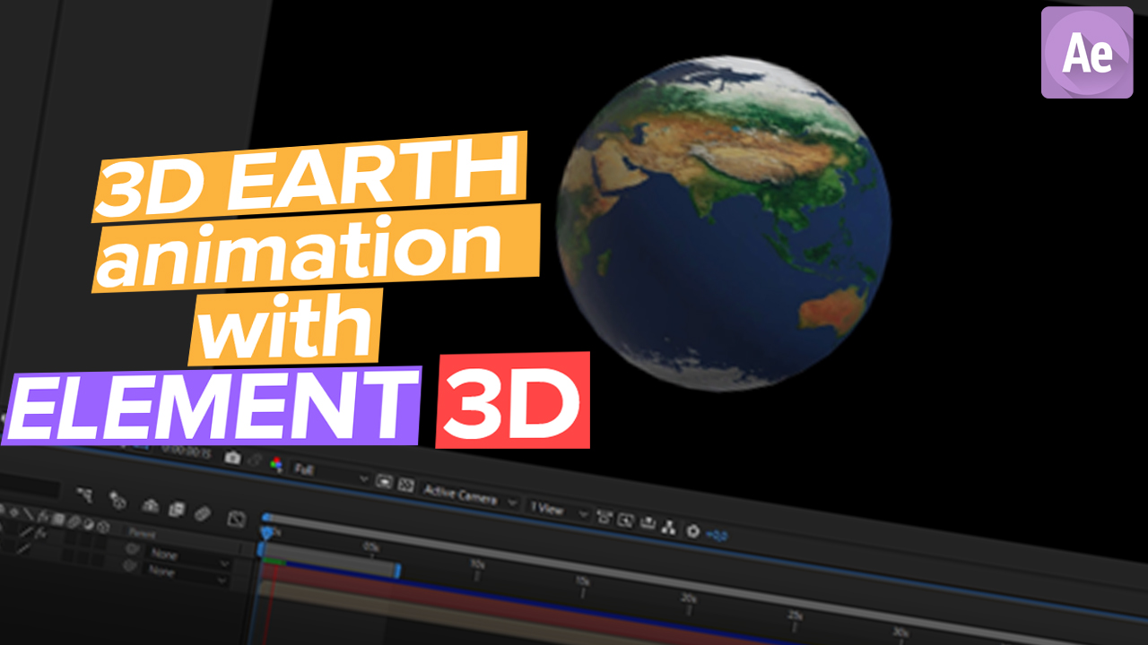 After Effects – 3D Earth with Element 3D Tutorial – CG Animation ...