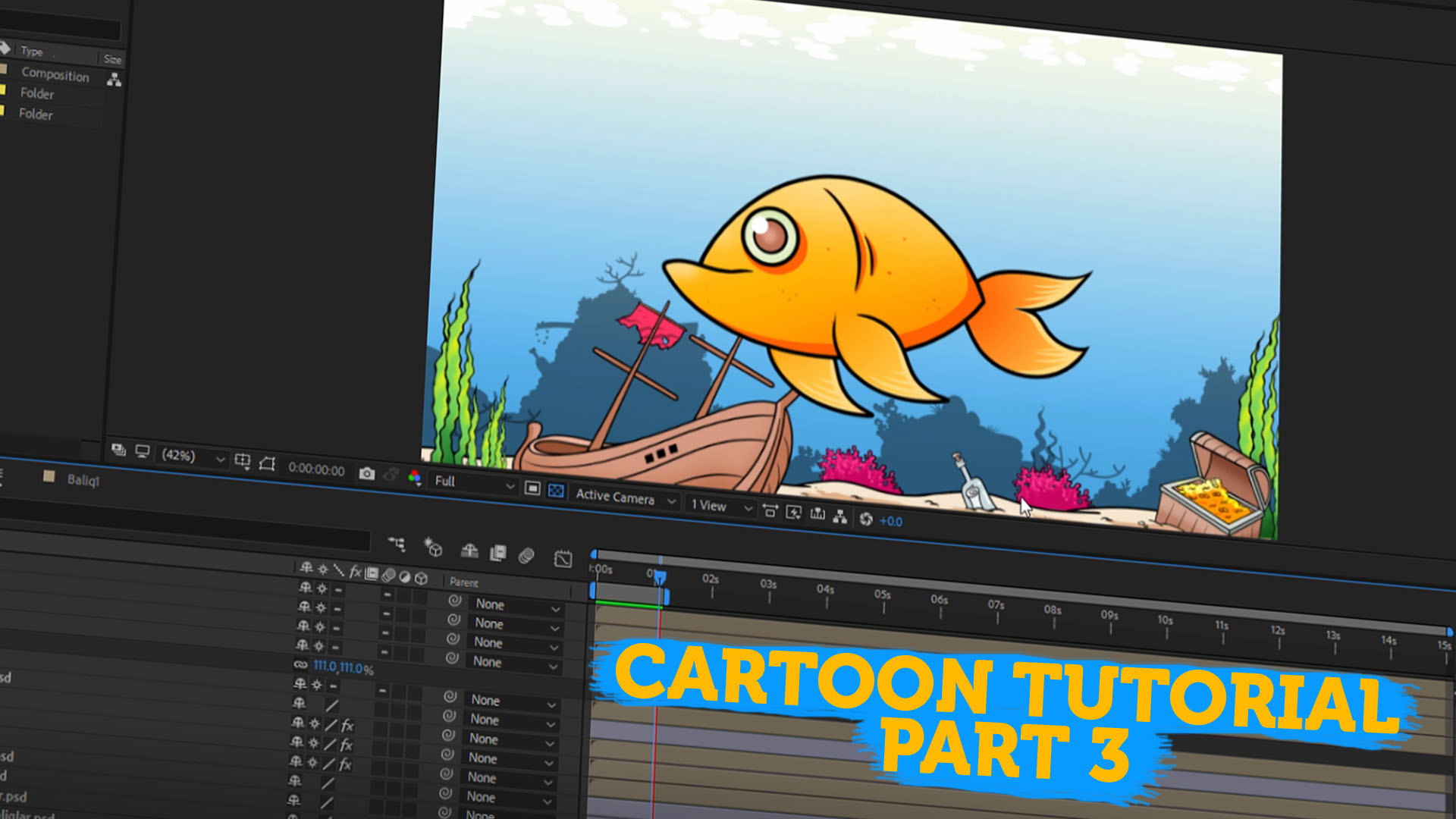 AFTER EFFECTS – CARTOON FISH RIG / ANIMATION – CG Animation Tutorials ...