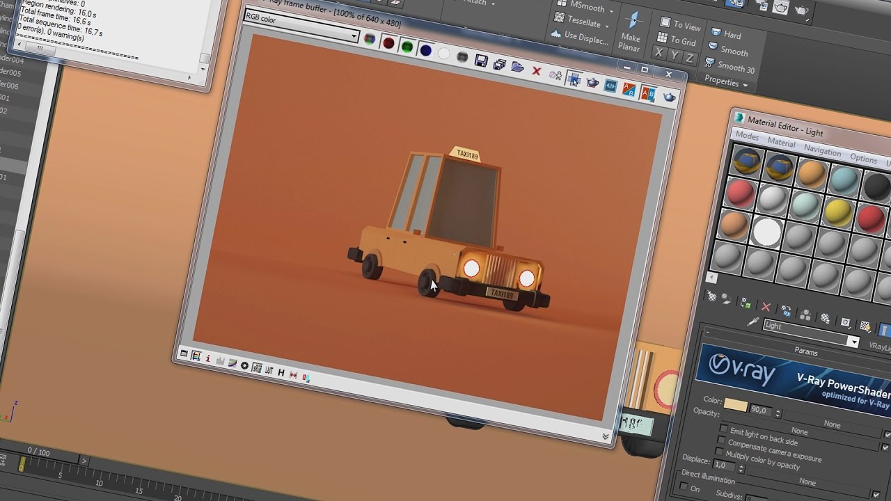3D Studio Max Cartoon Style V-Ray Render – CG Animation Tutorials / VOLTAGETUTORIALS.COM