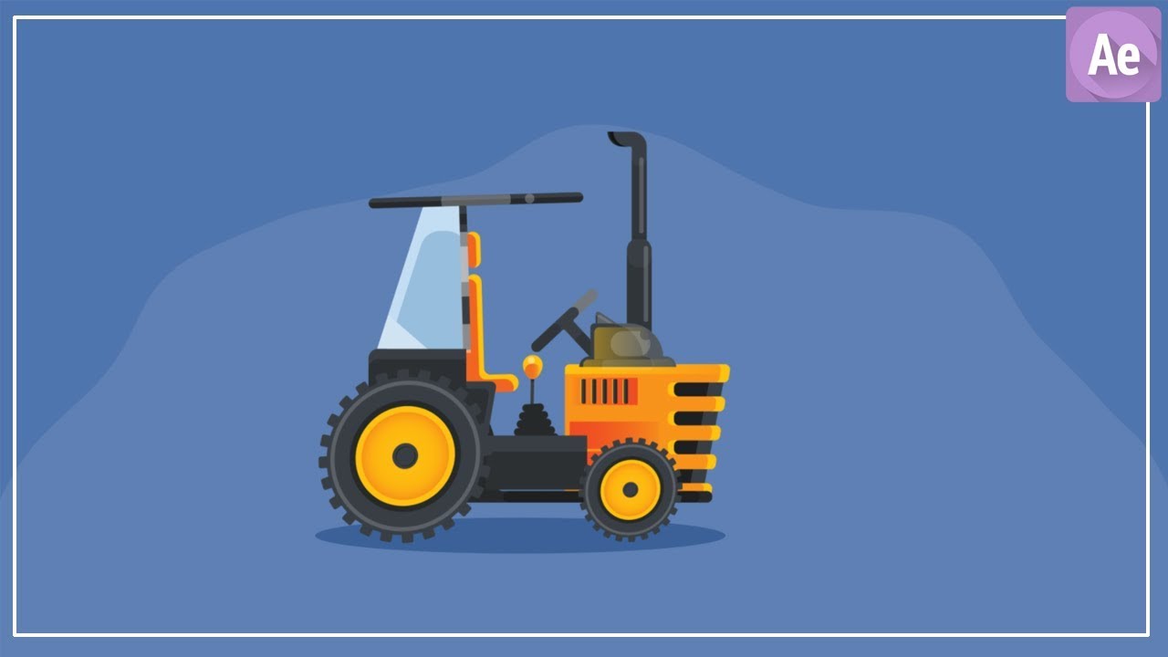 Tractor Animation in After Effects Tutorial – CG Animation Tutorials / VOLTAGETUTORIALS.COM