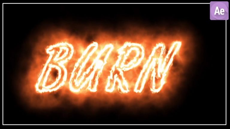 After Effects Burn Text Animation Tutorial Cg Animation Tutorials