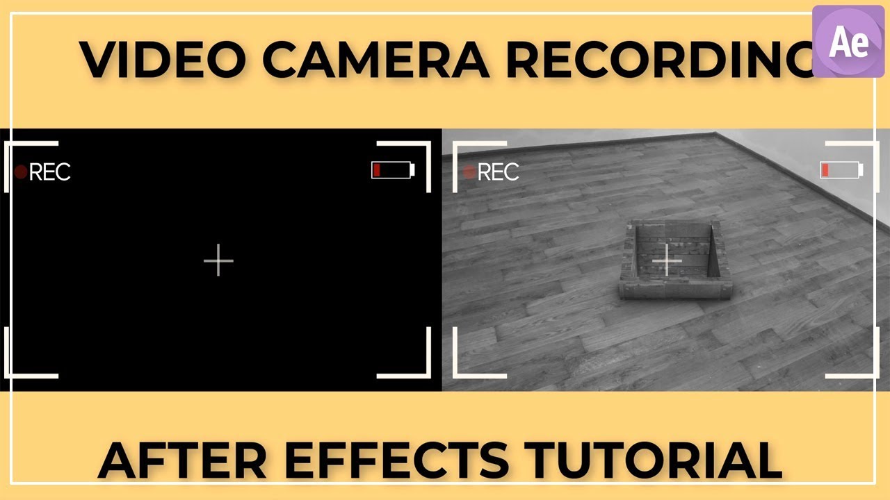 Camera Recording After Effects Tutorial Cg Animation Tutorials Voltagetutorialscom