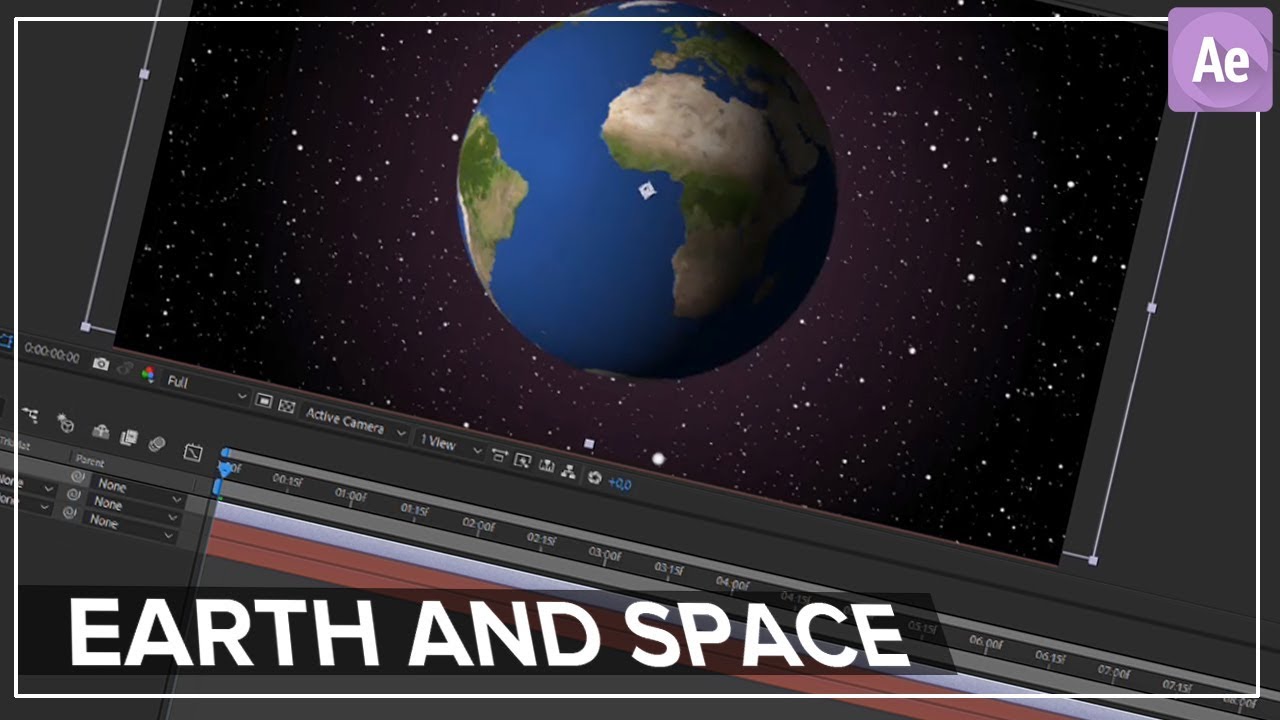 Earth And Space Animation in After Effects Tutorial – CG Animation Tutorials / VOLTAGETUTORIALS.COM