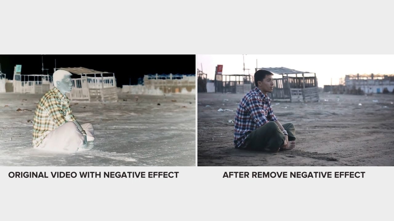 How To Remove Negative Effect from Video with After Effects Tutorial ...