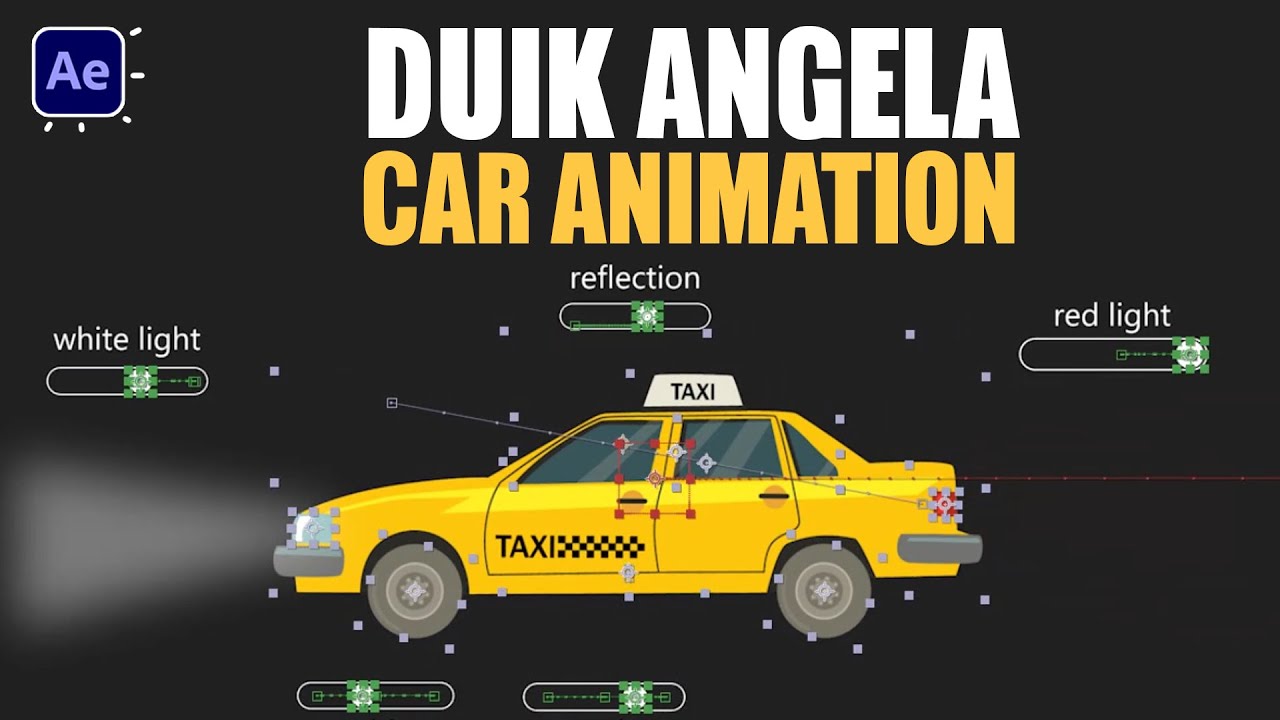 DUIK ANGELA- Full Car Rig and Animate – After Effects Tutorials – CG Animation Tutorials ...