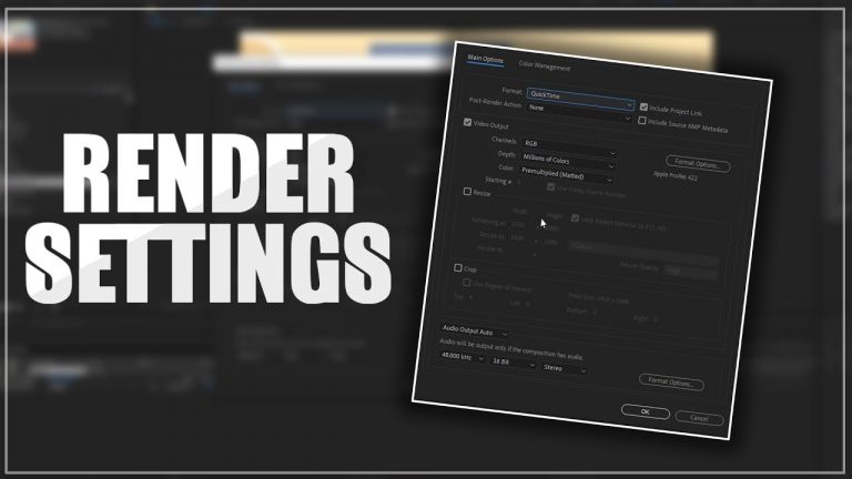 My Best Render Settings in After Effects and Media Encoder Tutorial ...