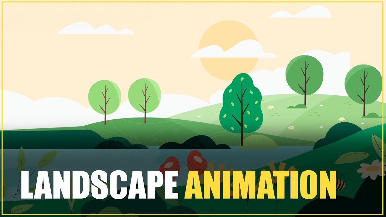 Landscape Forest Animation In After Effects Tutorial Cg Animation