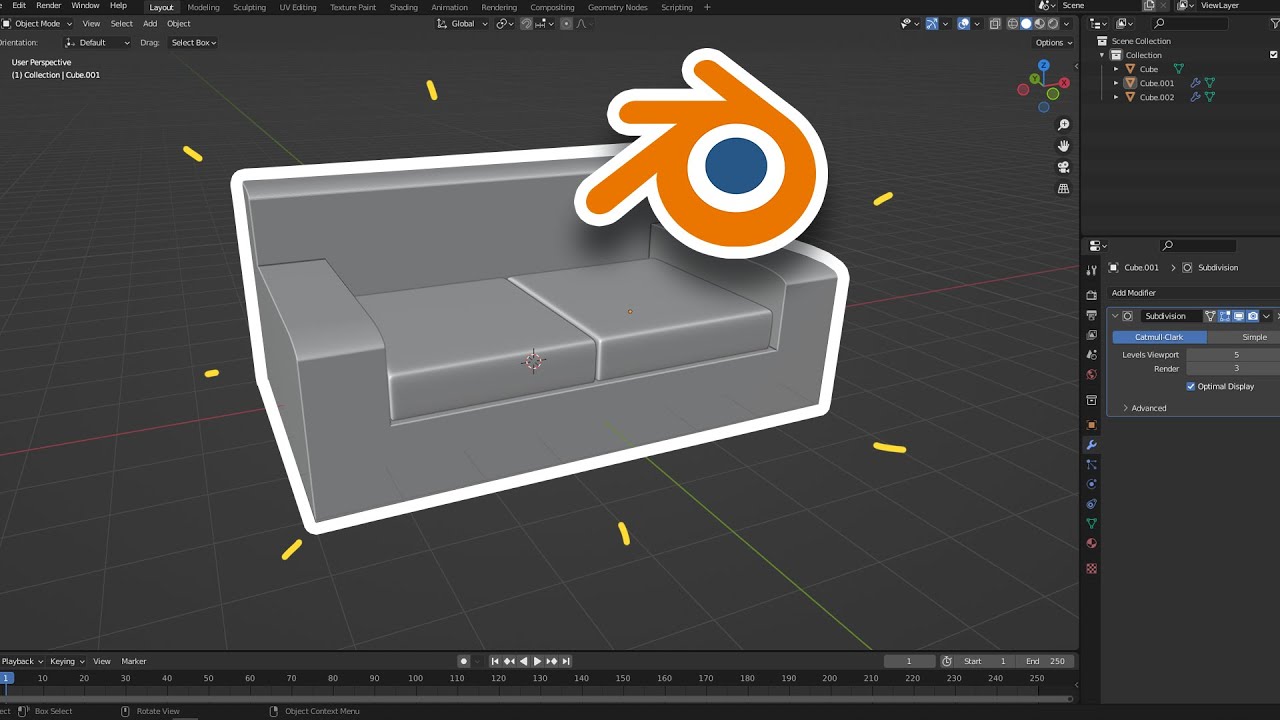 Sofa Modeling In Blender Tutorials Cg Animation Tutorials Voltagetutorialscom 8189