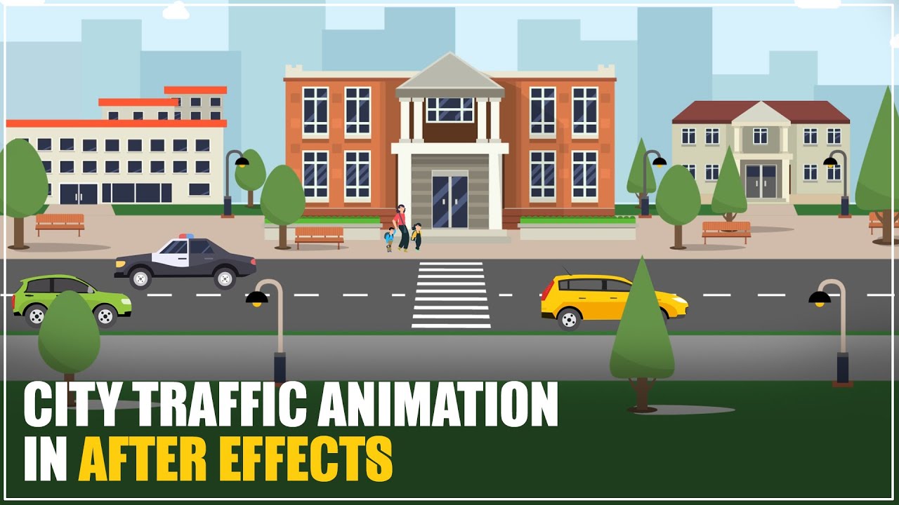 City Traffic Animation in After Effects Tutorials – CG Animation Tutorials / VOLTAGETUTORIALS.COM