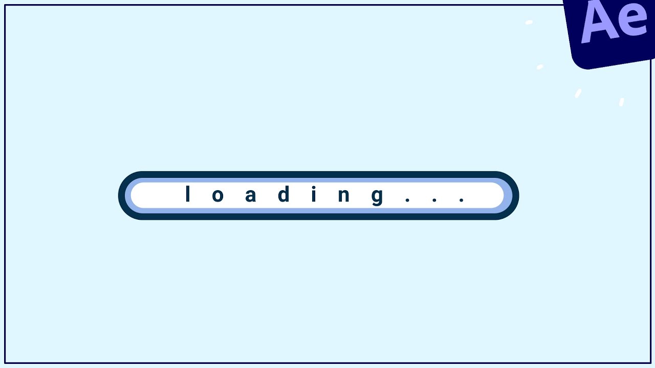 Loading Bar Animation In After Effects Tutorials Cg Animation