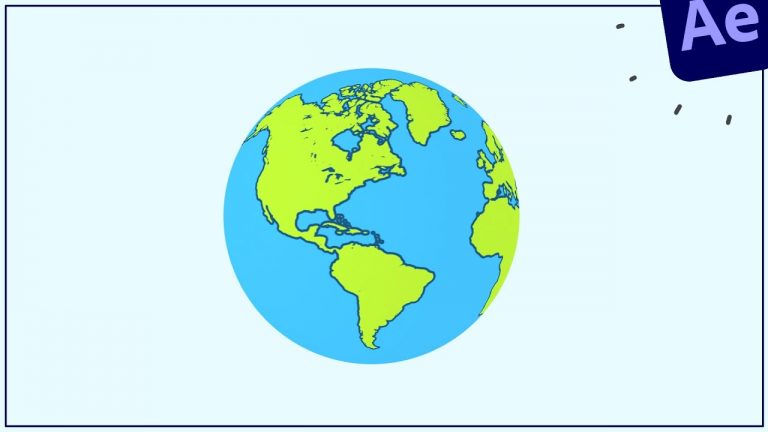Cartoon Earth Animation in 3 Minute | After Effects Tutorials – CG ...