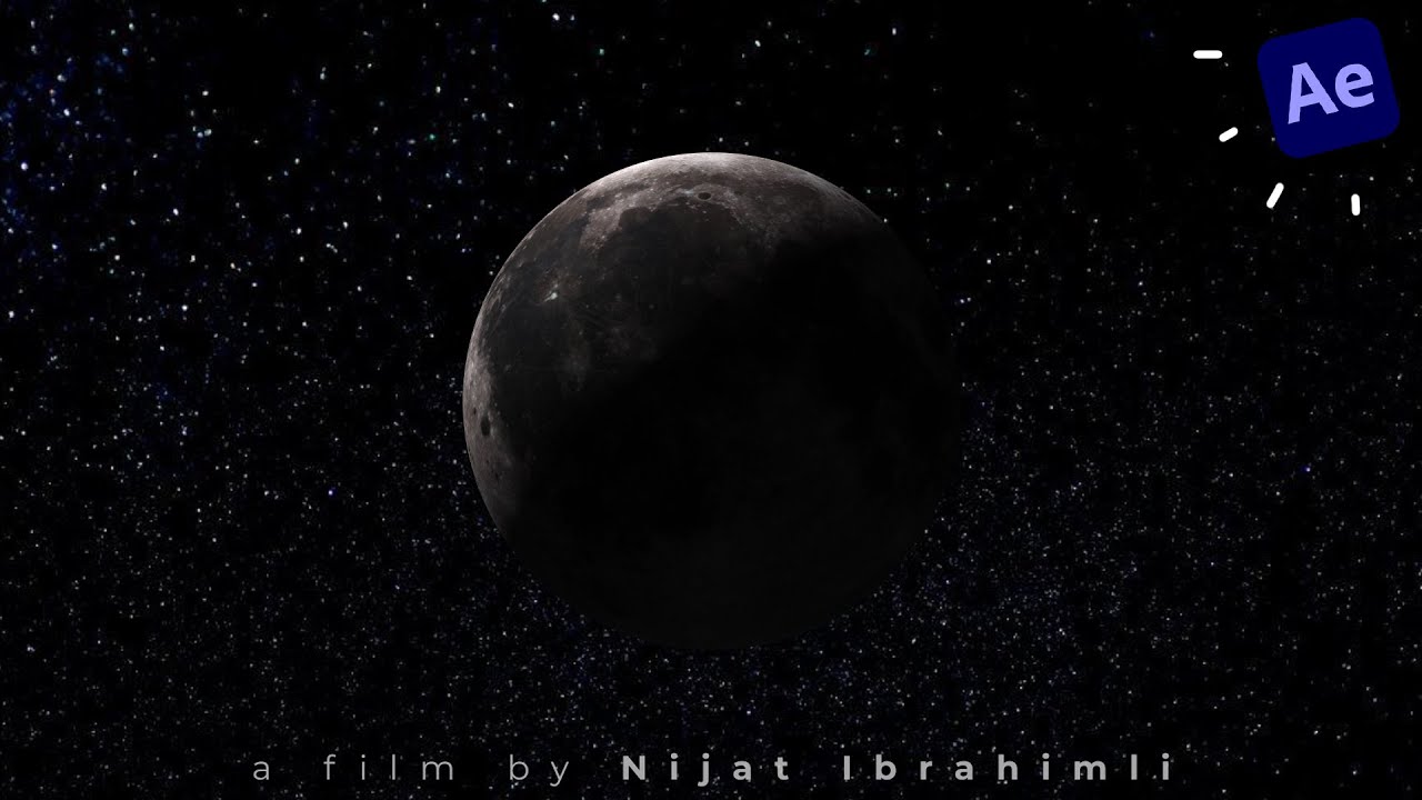 Cinematic Moon Animation in After Effects Tutorials – CG Animation Tutorials / VOLTAGETUTORIALS.COM