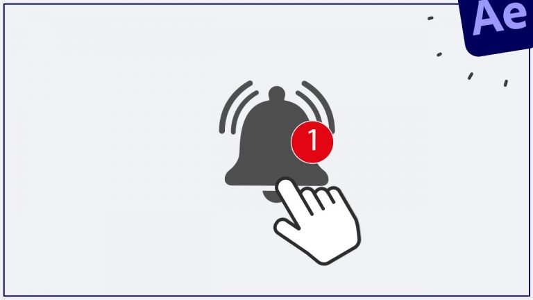 MOTION GRAPHICS: Notification Icon Animation in After Effects Tutorials ...