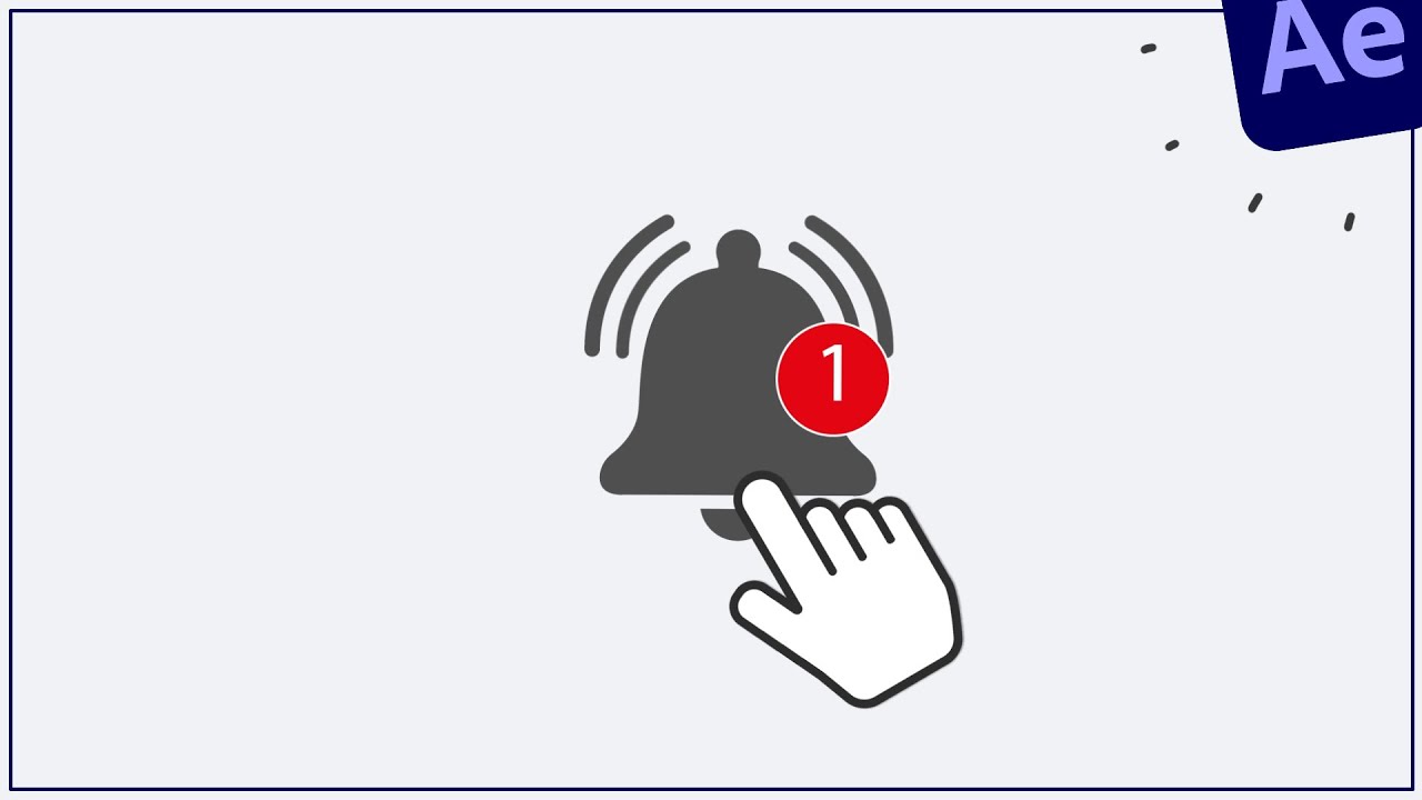 MOTION GRAPHICS: Notification Icon Animation in After Effects Tutorials ...