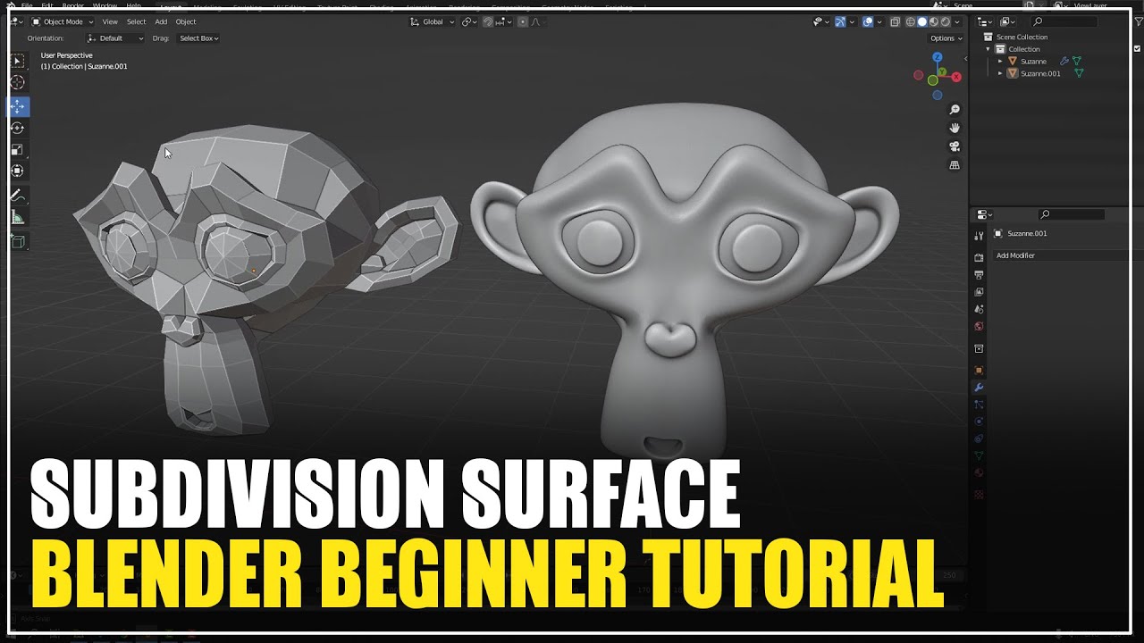 Subdividion Surface | Blender Beginner Tutorials | 03 #blender – CG Animation Tutorials ...