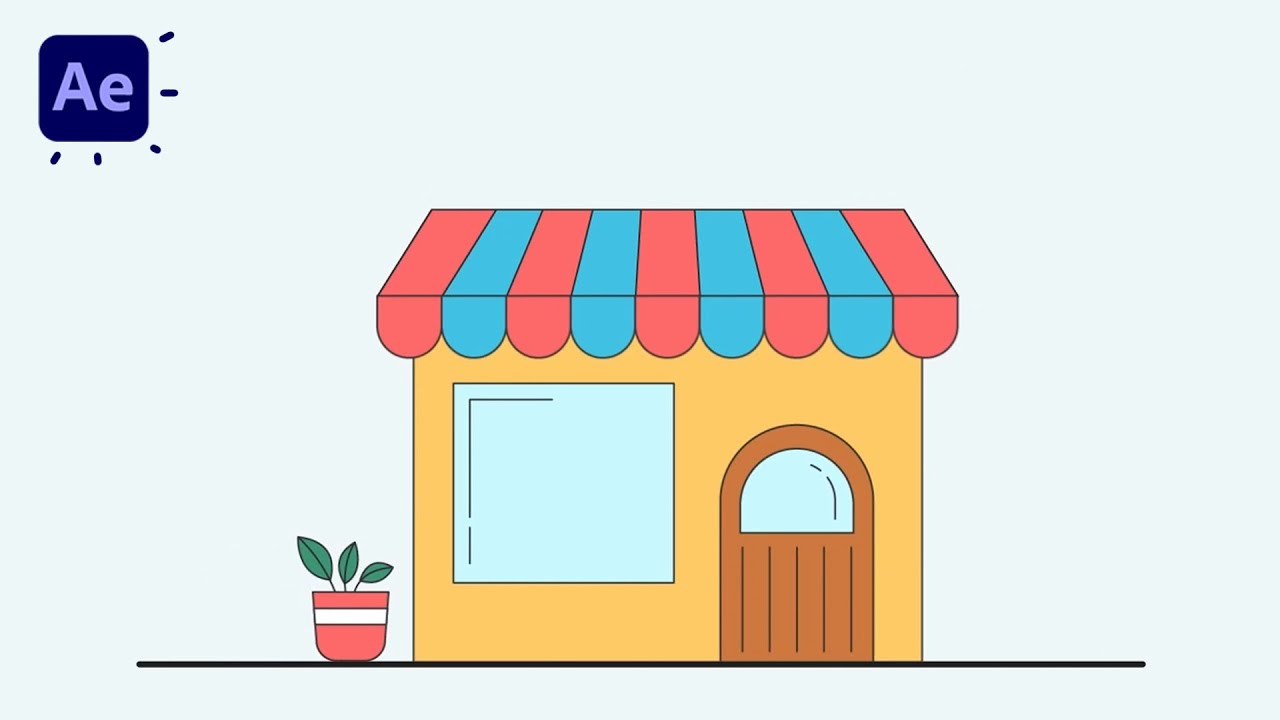 Explainer Cartoon Store Animation in After Effects Tutorials – CG ...