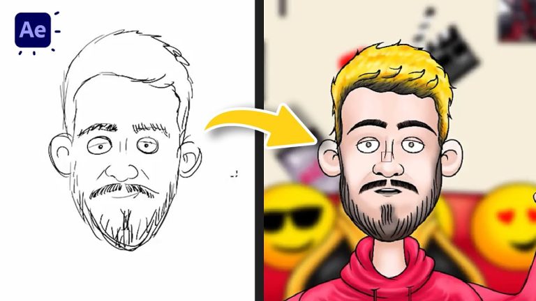 Character DESIGN + ANIMATION | Photoshop and After Effects | SpeedArt ...