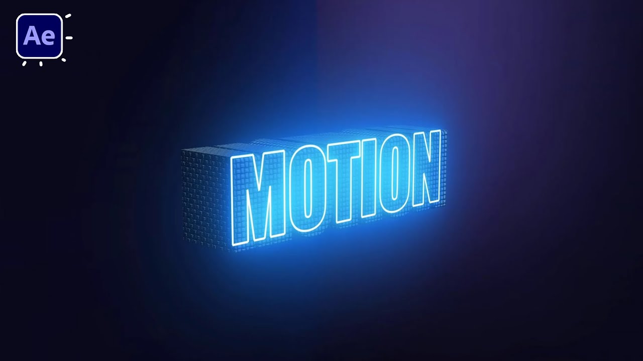 3D Neon Text Animation | Element 3D + Saber | After Effects Tutorials – CG Animation Tutorials ...