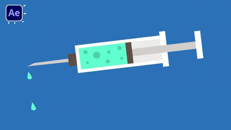 Cartoon Syringe Animation in After Effects Tutorials – CG Animation Tutorials / VOLTAGETUTORIALS.COM