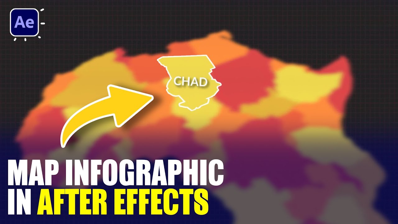 Infographic Map Animation in After Effects Tutorials – CG Animation Tutorials / VOLTAGETUTORIALS.COM