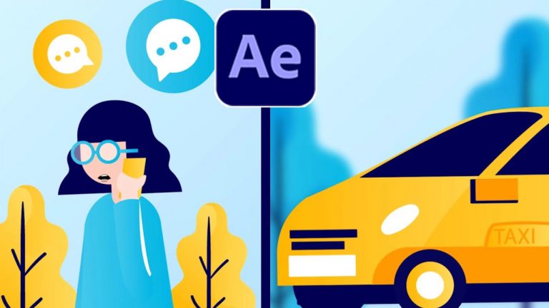 Character + CAR Animations in After Effects Tutorial – CG Animation Tutorials / VOLTAGETUTORIALS.COM