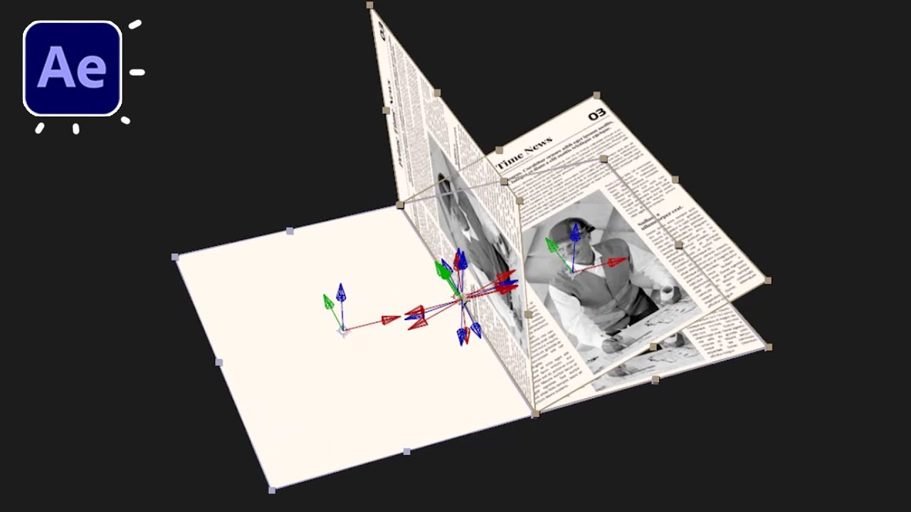 Page Flip Animation in After Effects Tutorials – CG Animation Tutorials / VOLTAGETUTORIALS.COM