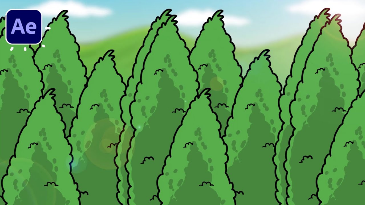 2D Cinematic Forest Animation in After Effects Tutorials – CG Animation ...