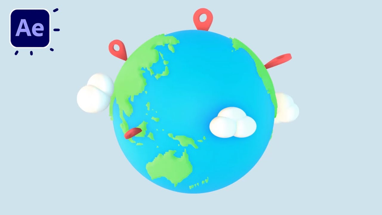 3d Earth Animation In After Effects Element 3d Cg Animation Tutorials Voltagetutorialscom