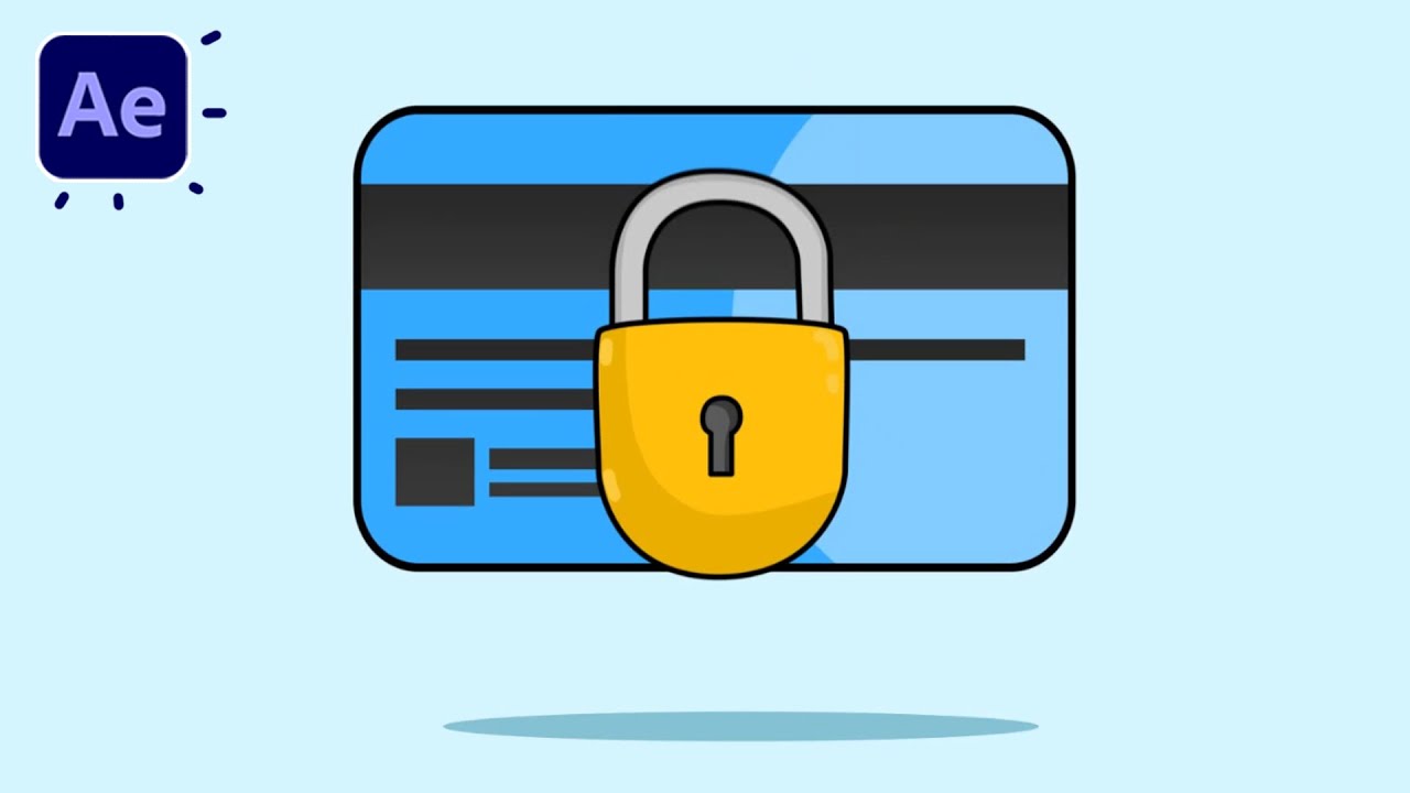Bank Payments Security Lock Animation in After Effects Tutorials – CG ...