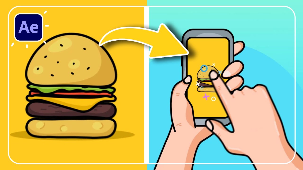 Fast Food Mobile App Animation in After Effects Tutorials – CG Animation Tutorials ...