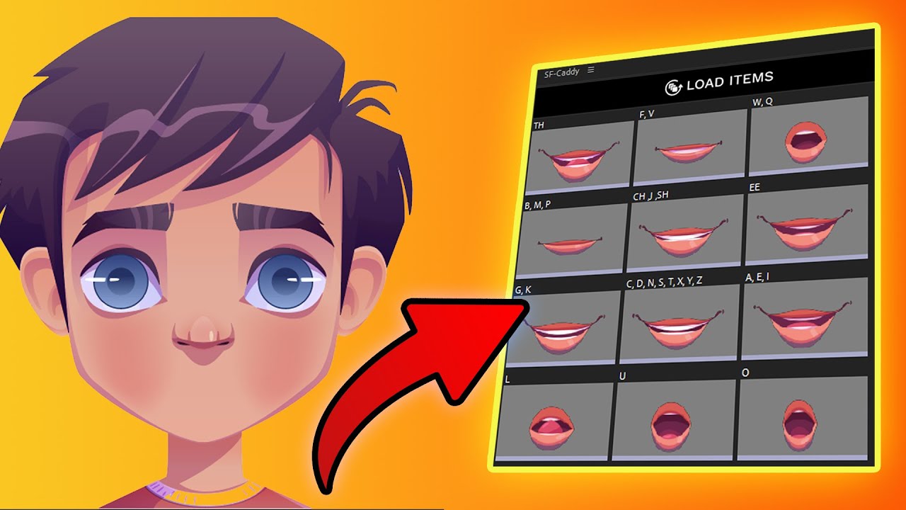 2D Character Lip Sync Animation in After Effects | SF Caddy – CG ...