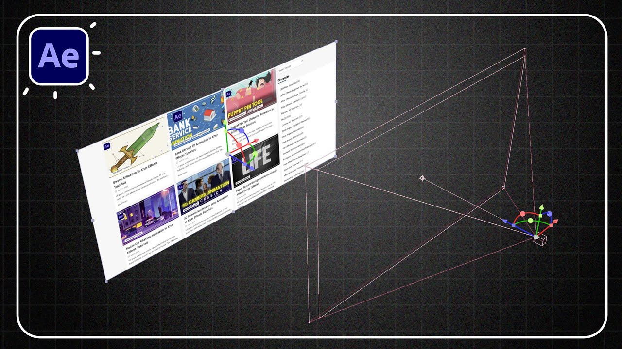 Creative Logo Animation in After Effects Tutorials – CG Animation Tutorials / VOLTAGETUTORIALS.COM