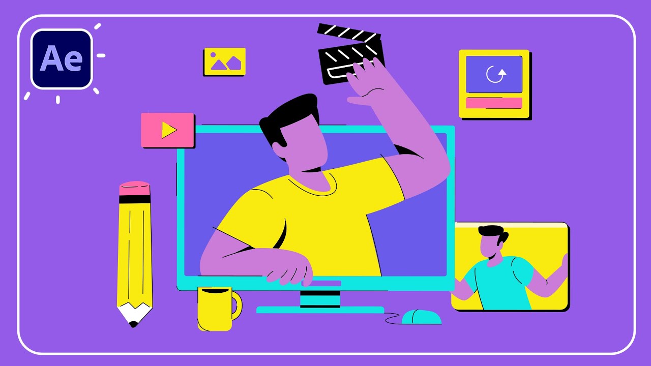 2D Motion Graphics Animation After Effects Tutorials #live06 – CG Animation Tutorials ...