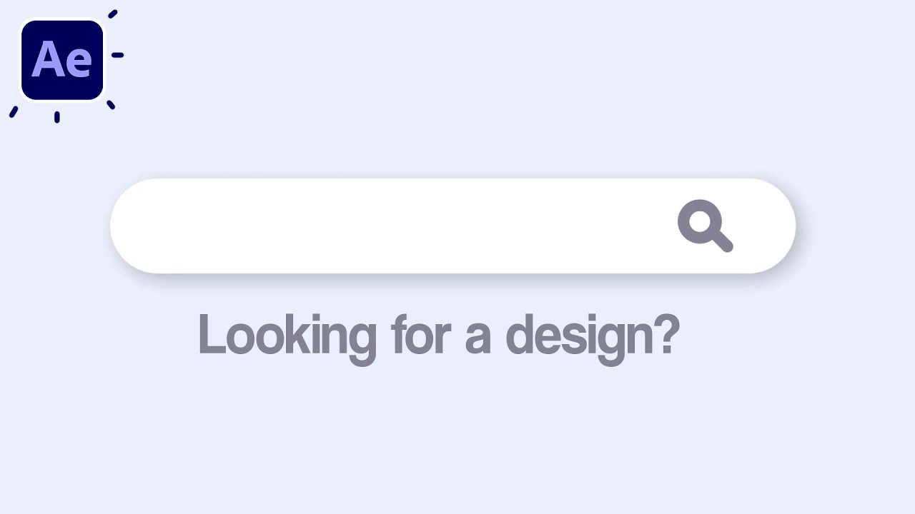 Search Bar Motion Graphics Animation in After Effects Tutorials – CG Animation Tutorials ...