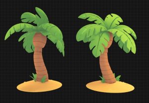 Palm Tree 3D Model – CG Animation Tutorials / VOLTAGETUTORIALS.COM